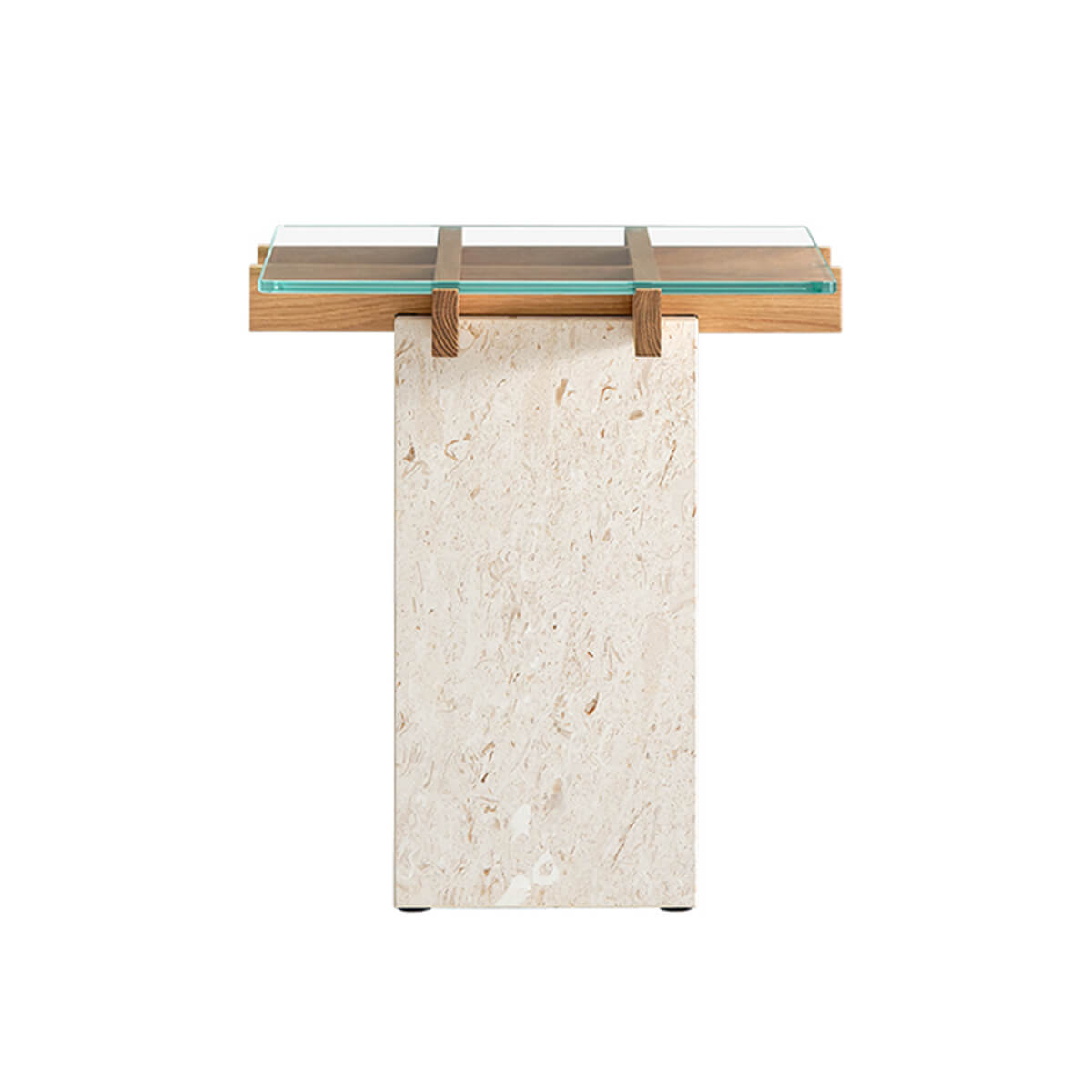 Patrick Glass and Marble Side Table – Z-furnishing