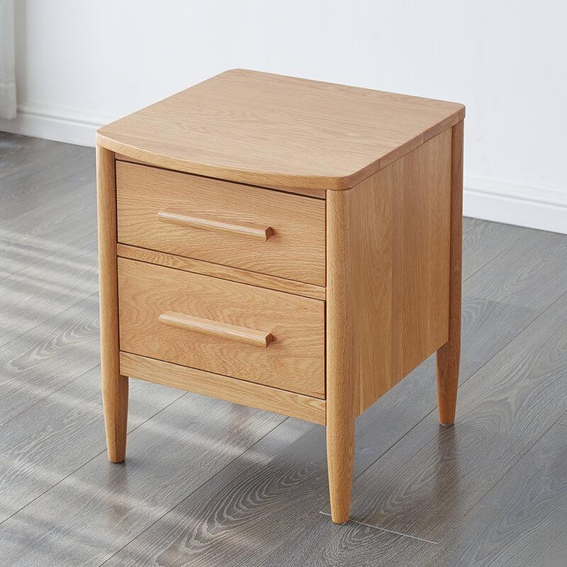 YSU-Fuji Solid Oak Bedside Table & Z-Furnishing